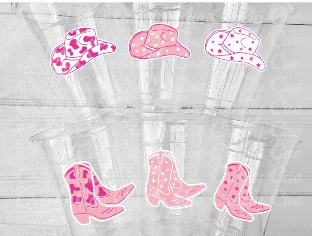 COWGIRL PARTY CUPS Cowgirl Cups Cowgirl Party Decorations Cowgirl Baby ...
