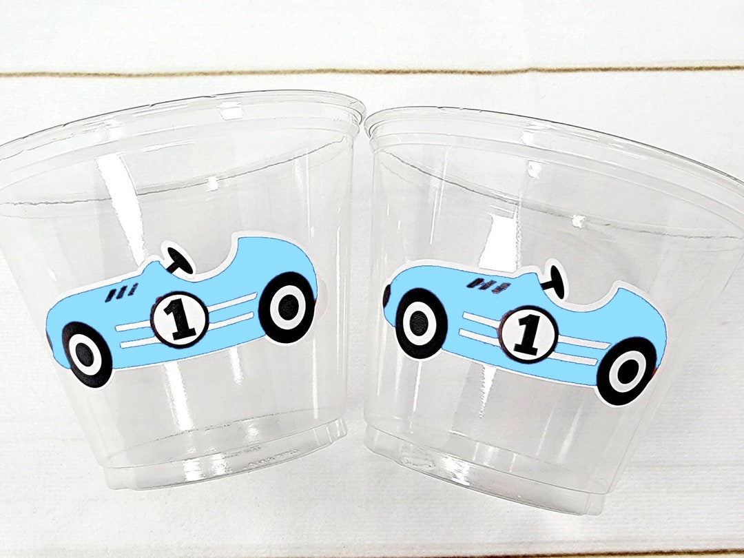 RACING PARTY CUPS - Race Car Cups Racing Birthday Cups Racing Birthday ...