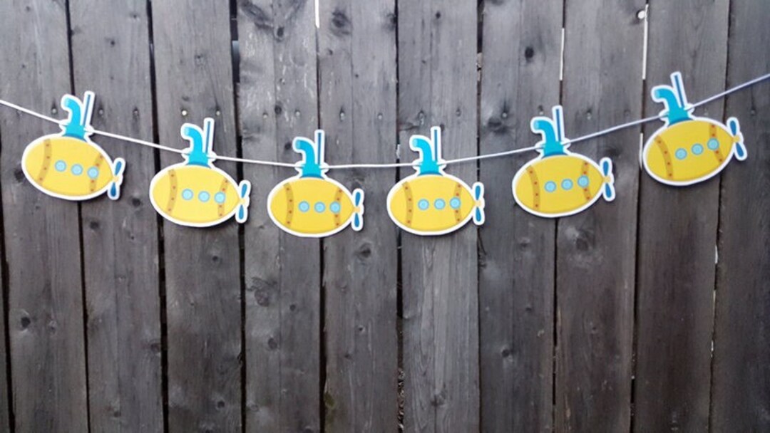 Submarine Banner, Submarine Garland, Submarine Decorations, Submarine ...