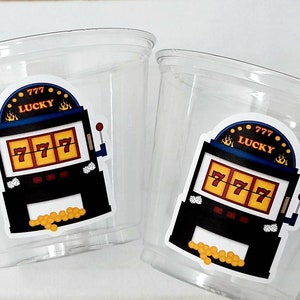 CASINO PARTY CUPS - Casino Cups Casino Birthday Casino Party Slot ...