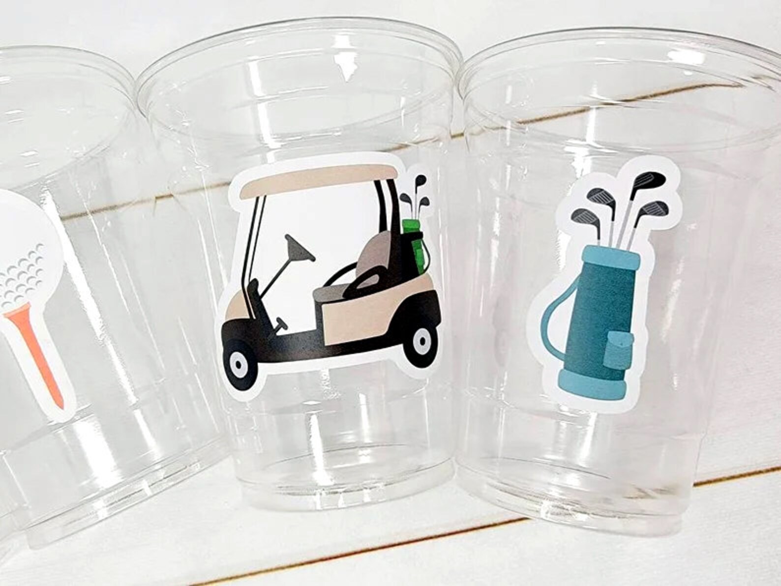 GOLF PARTY CUPS Golfing Party Cups Golf Birthday Golf Party - Etsy