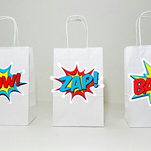 Superhero Goody Bags Superhero Favor Bags Superhero Birthday | Etsy