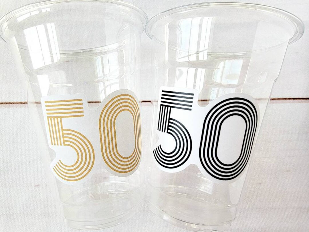 50th PARTY CUPS Vintage 1973 50th Anniversary 50th Reunion Best of 1973 ...