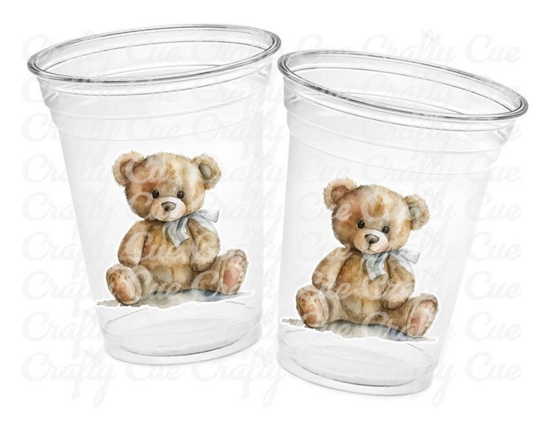 Teddy Bear Party Cups, Teddy Bear Treat Cups, Teddy Bear Birthday ...