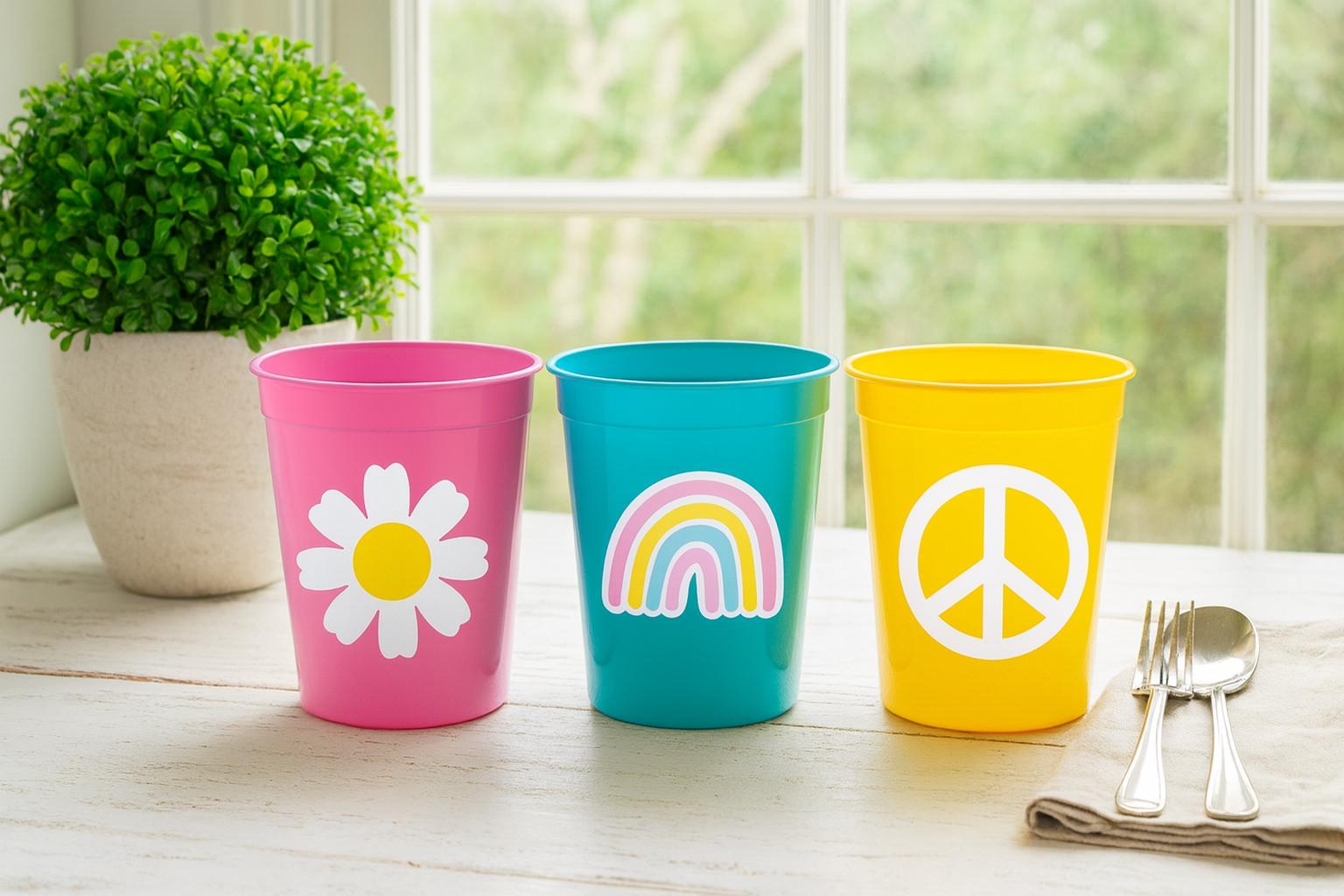 70s PARTY CUPS - 70's Birthday Cups 70s Party Cups 70s Decorations 70's ...