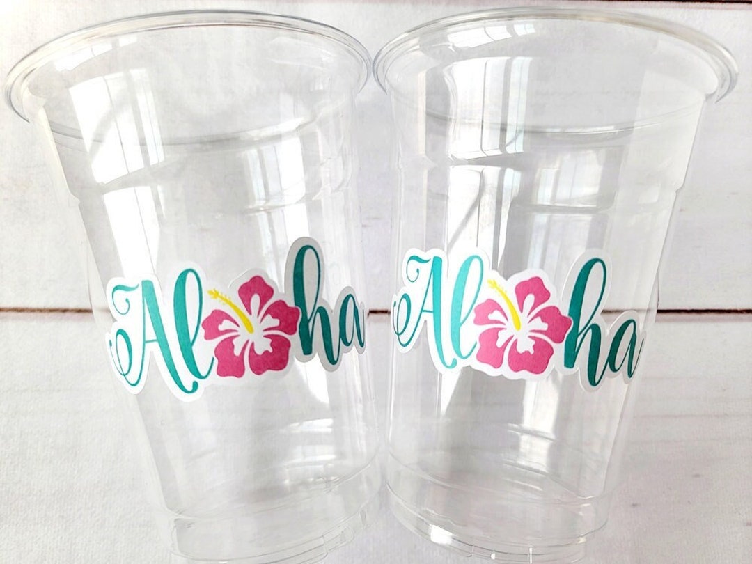 LUAU PARTY CUPS - Aloha Party Cups Luau Party Decoration, Luau Party ...