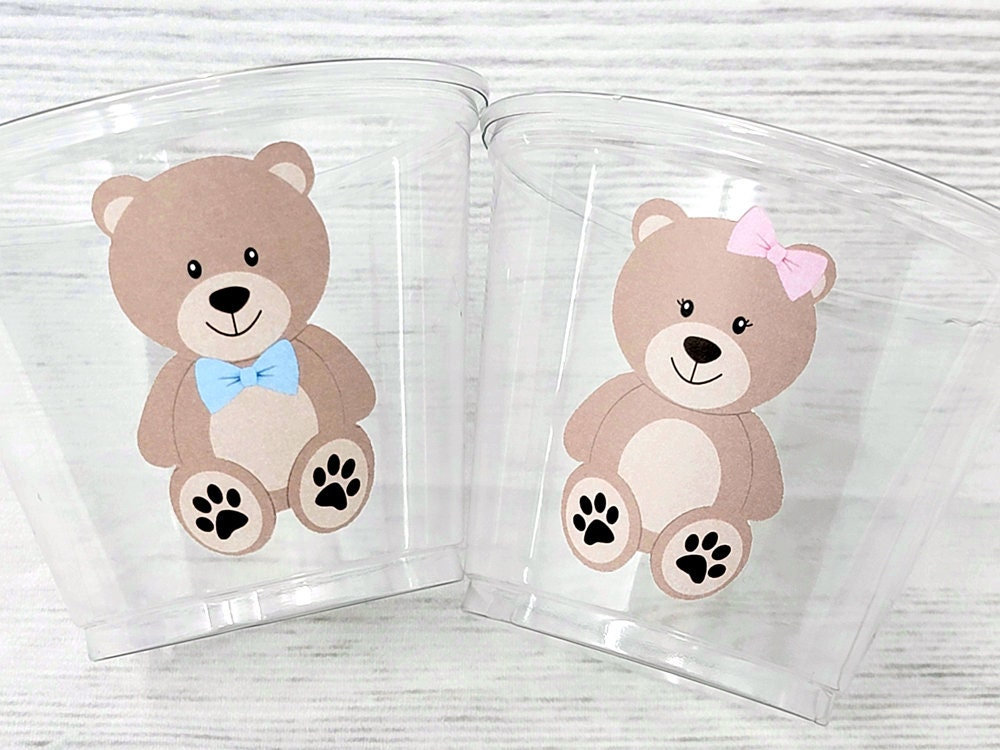 Teddy Bear Party Cups Teddy Bear Treat Cups Teddy Bear - Etsy