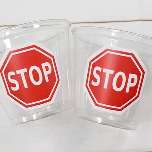 STOP SIGN CUPS - Traffic Light Cups Traffic Sign Cups Transportation ...