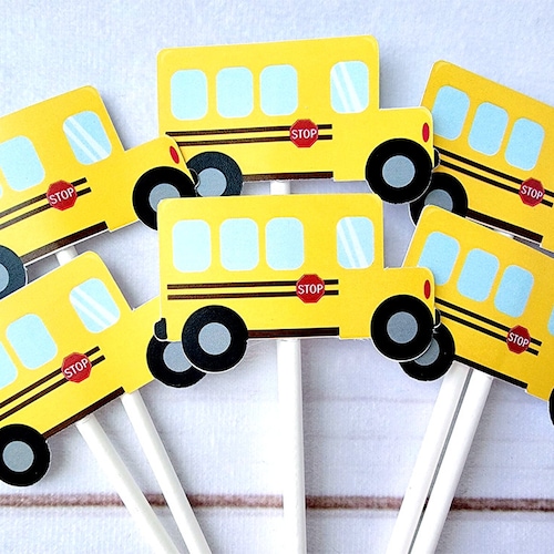 School Bus Party Cups School Cups School Bus Birthday School - Etsy