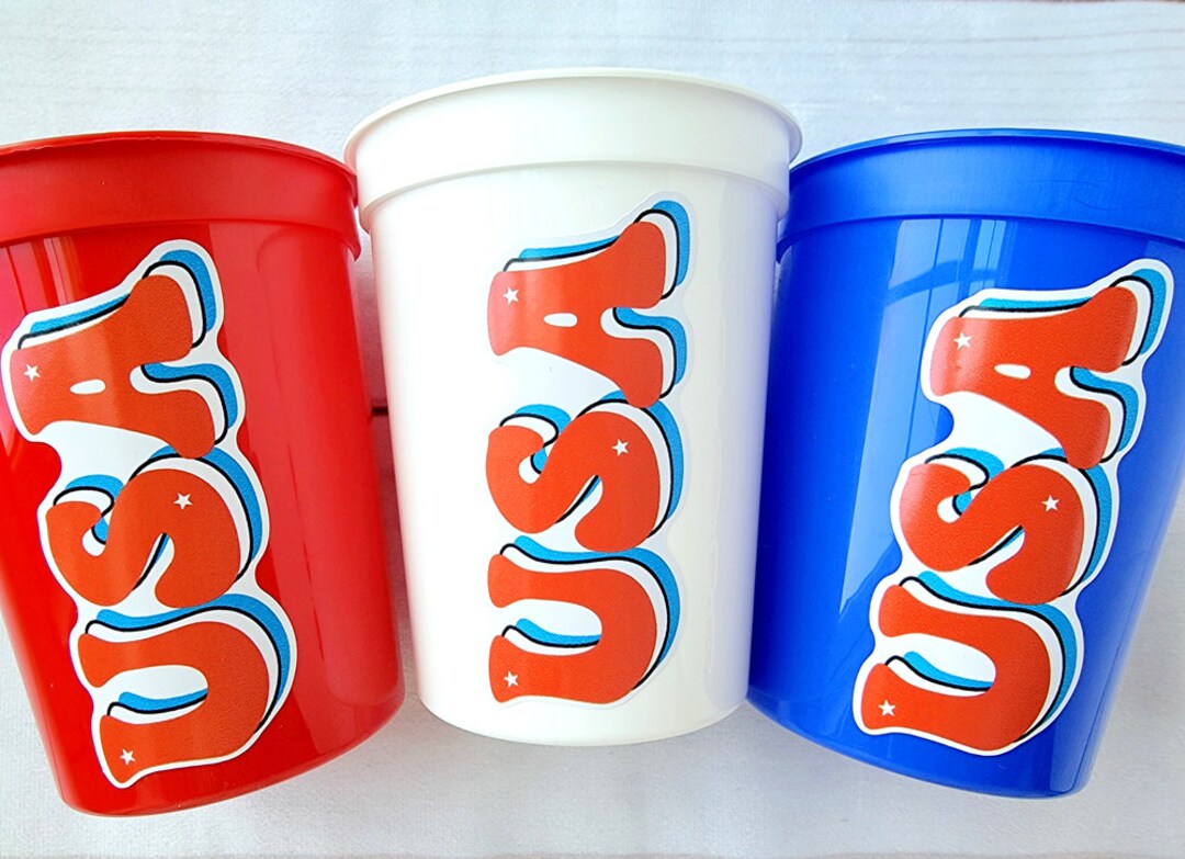 USA Party Cups 4th of July Party Cups July 4th Sunglasses Cups 'merica ...