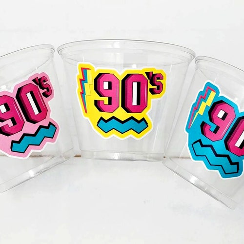 I Love the 90'S PARTY CUPS 90's Birthday Cups - Etsy
