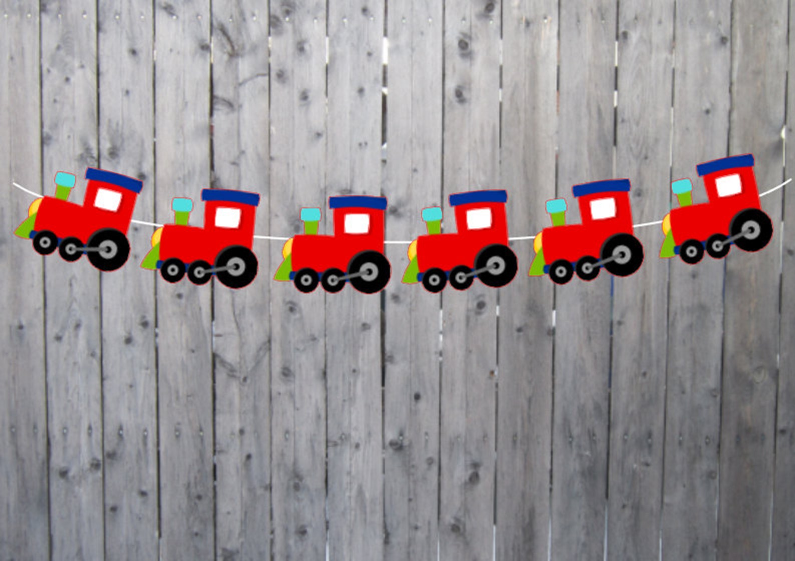 Train Banner, Train Garland, Train Birthday Banner, Train Party Banner ...