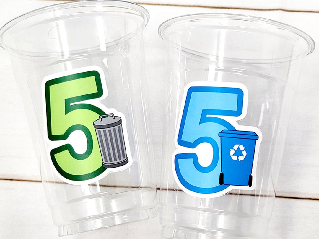 GARBAGE TRUCK PARTY Cups - Garbage Truck Treat Cups Garbage Truck Party ...