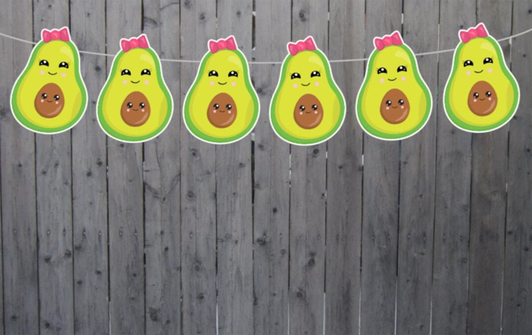 Avocado Garland, Avocado Banner, Avocado Decorations, Avocado Home ...