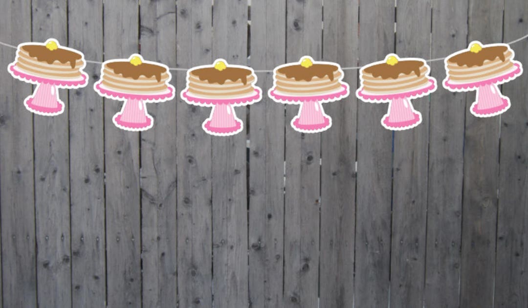 Pancake Garland, Pancake Banner, Pancakes and Pajamas, Slumber Party ...