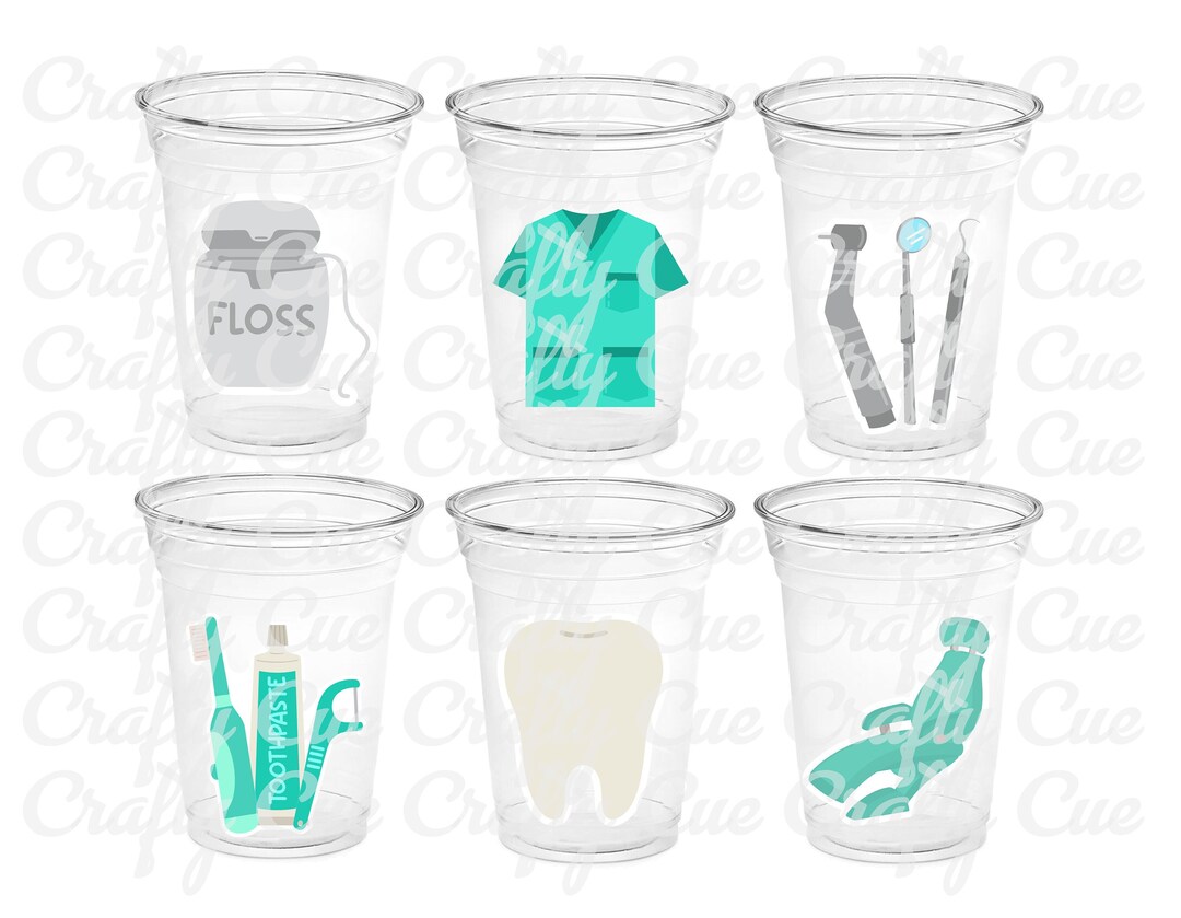 DENTIST PARTY CUPS Dental School Party Cups Orthodontist Dentist ...