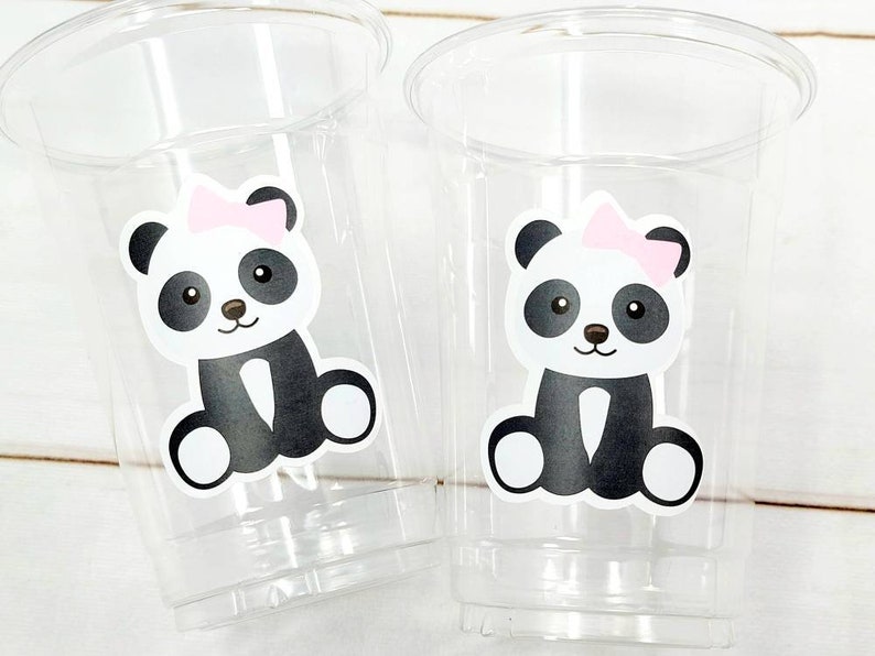 PANDA BEAR Party Cups Panda Treat Cups Panda Favor Panda - Etsy