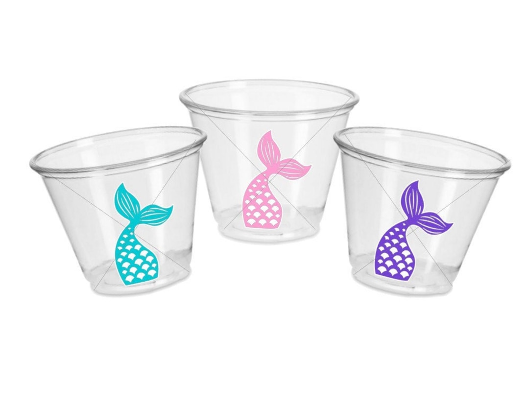 MERMAID PARTY CUPS - Mermaid Birthday Cups Mermaid Party Cups Mermaid ...