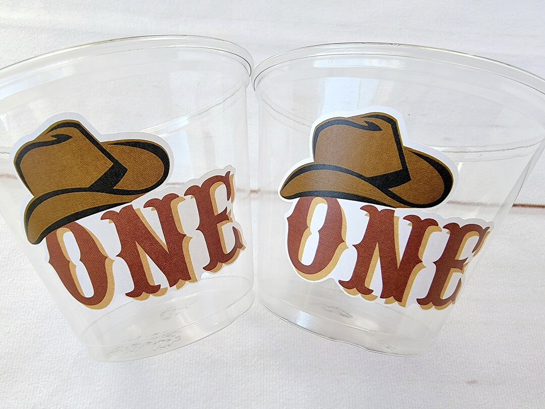 COWBOY PARTY CUPS - Cowboy First Birthday Cups Cowboy Birthday Cups ...