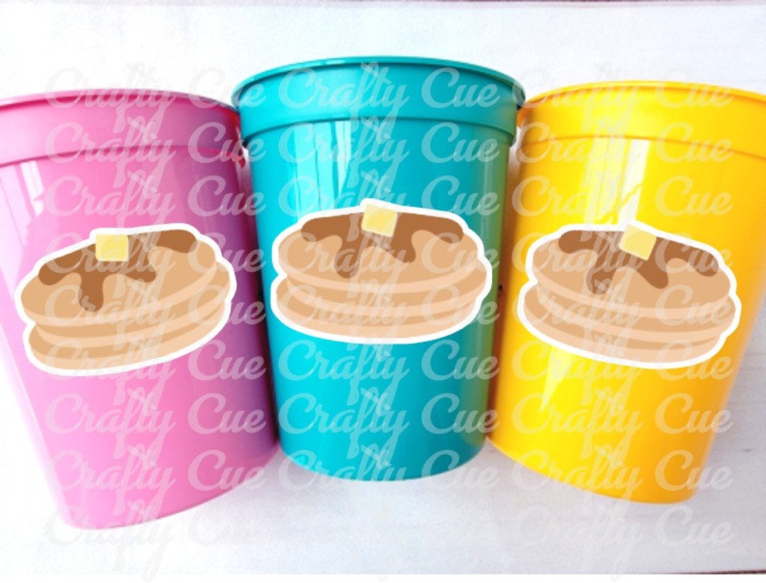 Pancake Party Cups, Pancake Party Favor Cups, Pancake Birthday, Pancake ...