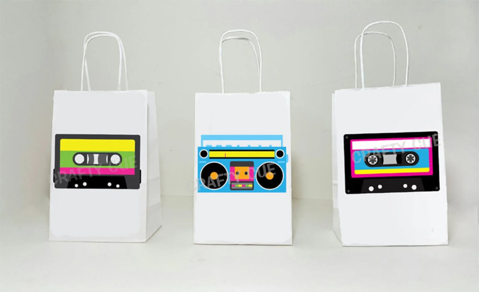 80's Party Goody Bags Boom Box Goody Bags 80's Favor | Etsy