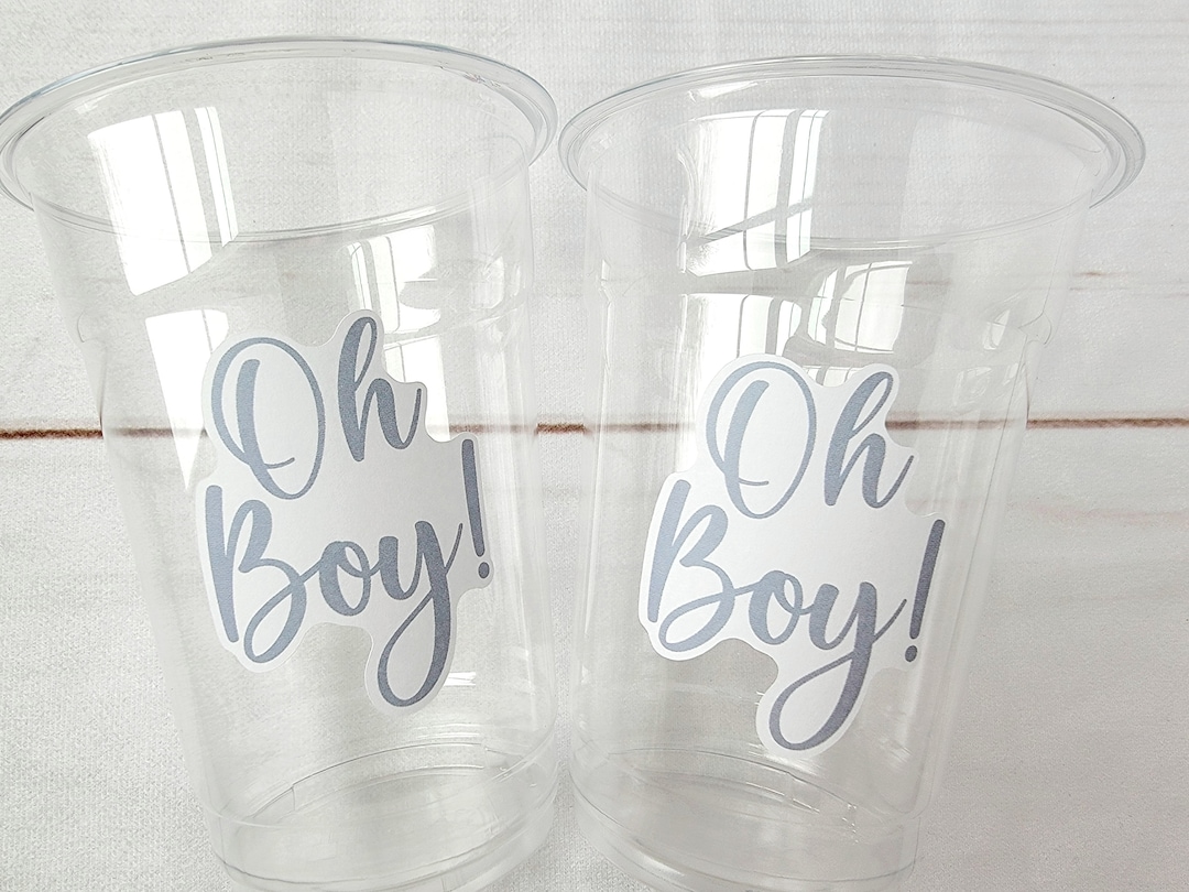 Oh Boy Cups Oh Boy Baby Shower Favors Oh Boy Oh Boy Baby Shower ...