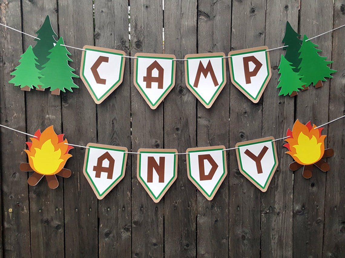 Camp Fire Banner Fire Banner Camping Banner Camping - Etsy