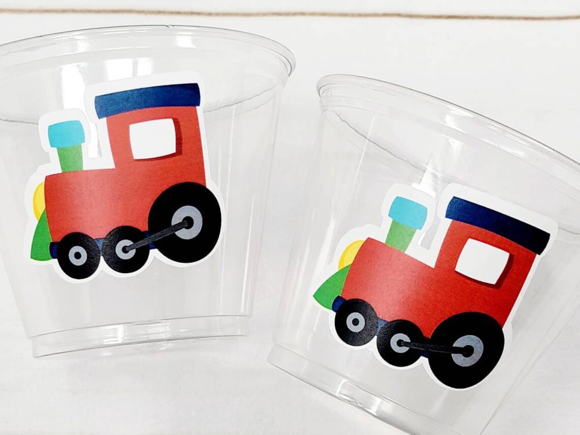 Train Cups Train Party Favors Train Birthday Favors Train - Etsy