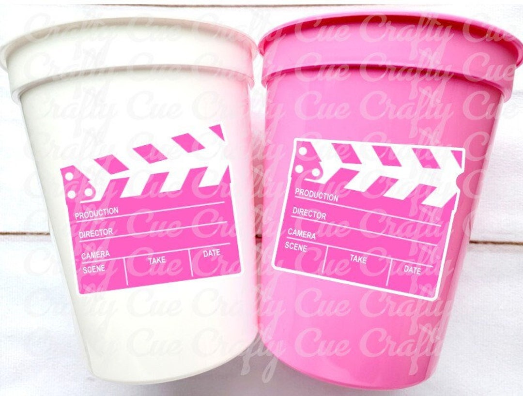 MOVIE PARTY CUPS Popcorn Birthday Party Cups Movie Party Favors Popcorn ...