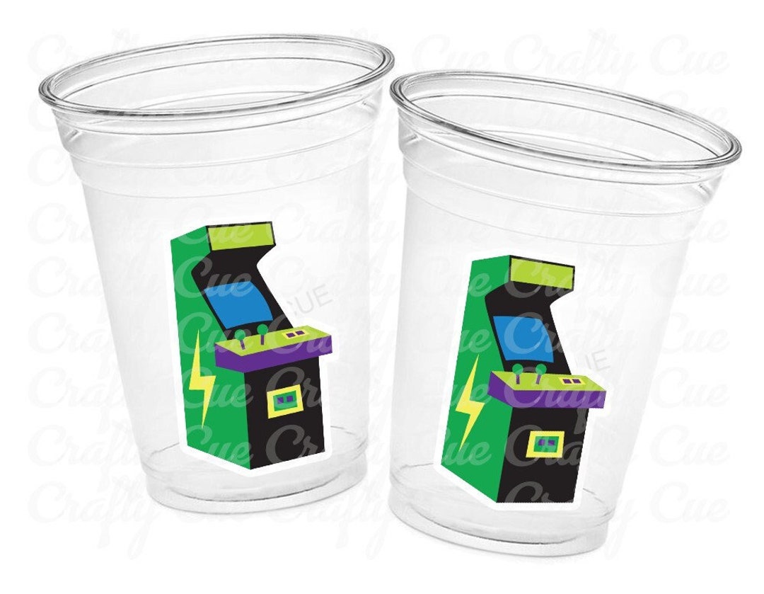 ARCADE PARTY CUPS - Arcade Cups Video Game Party Cups Video Game Cups ...