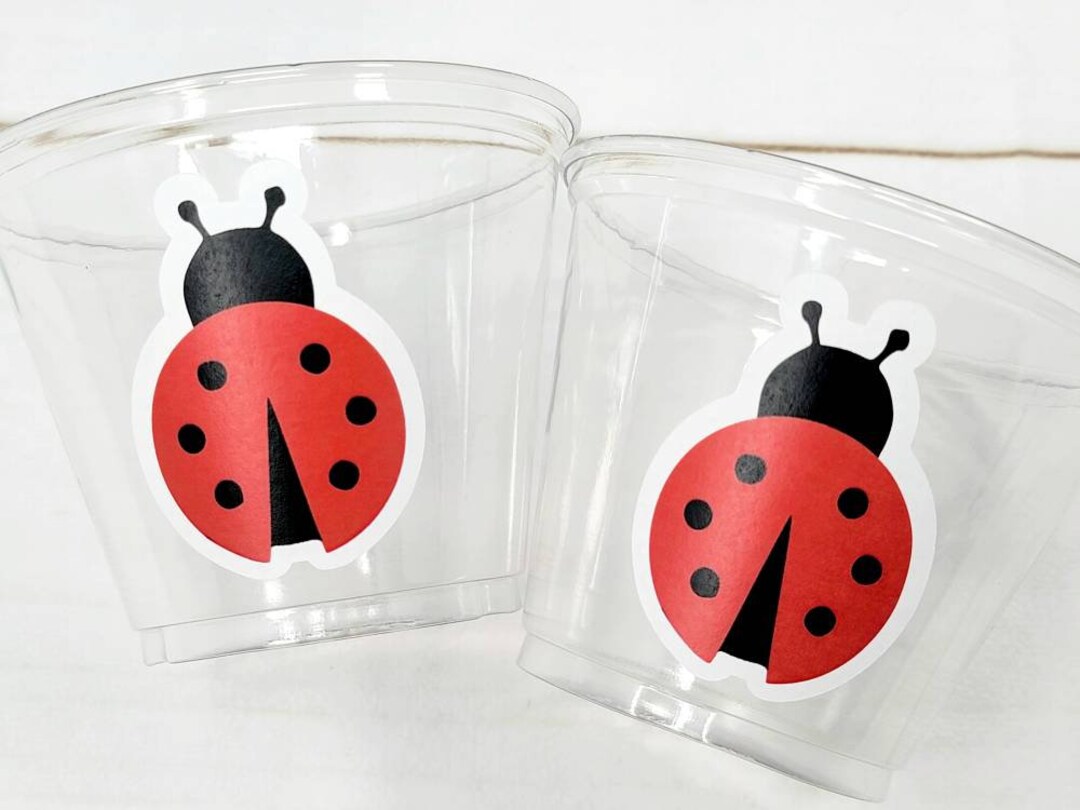 Ladybug Party Cups, Ladybug Birthday, Ladybug Party, Ladybug Treat Cups ...
