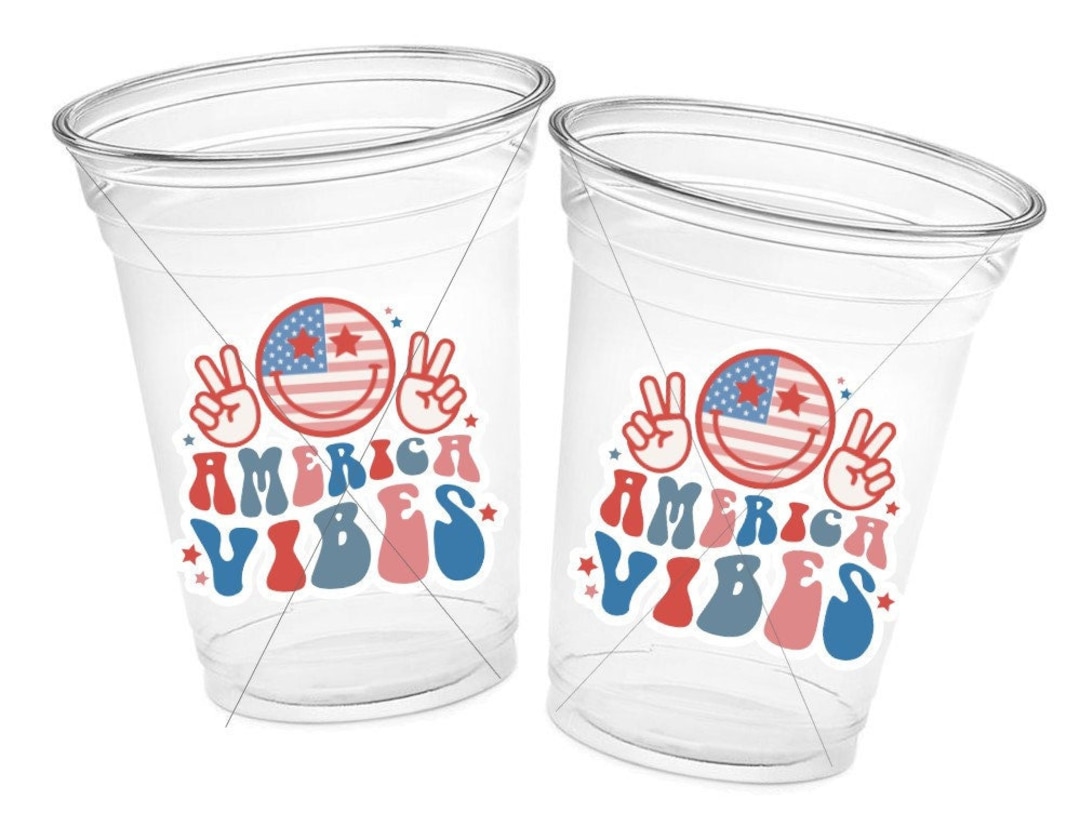 4th of July Party Cups, USA Party Cups, 'merica Cups, Independence Day ...