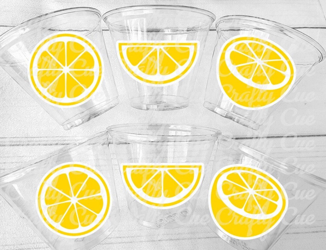Lemon Party Cups, Lemon Birthday, Lemon Party Favors, Lemon Party ...