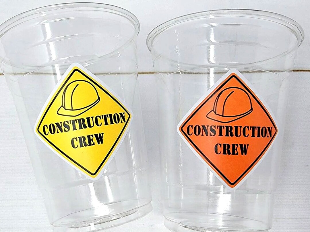 CONSTRUCTION PARTY CUPS Hard Hat Party Cups Construction Party Cups ...