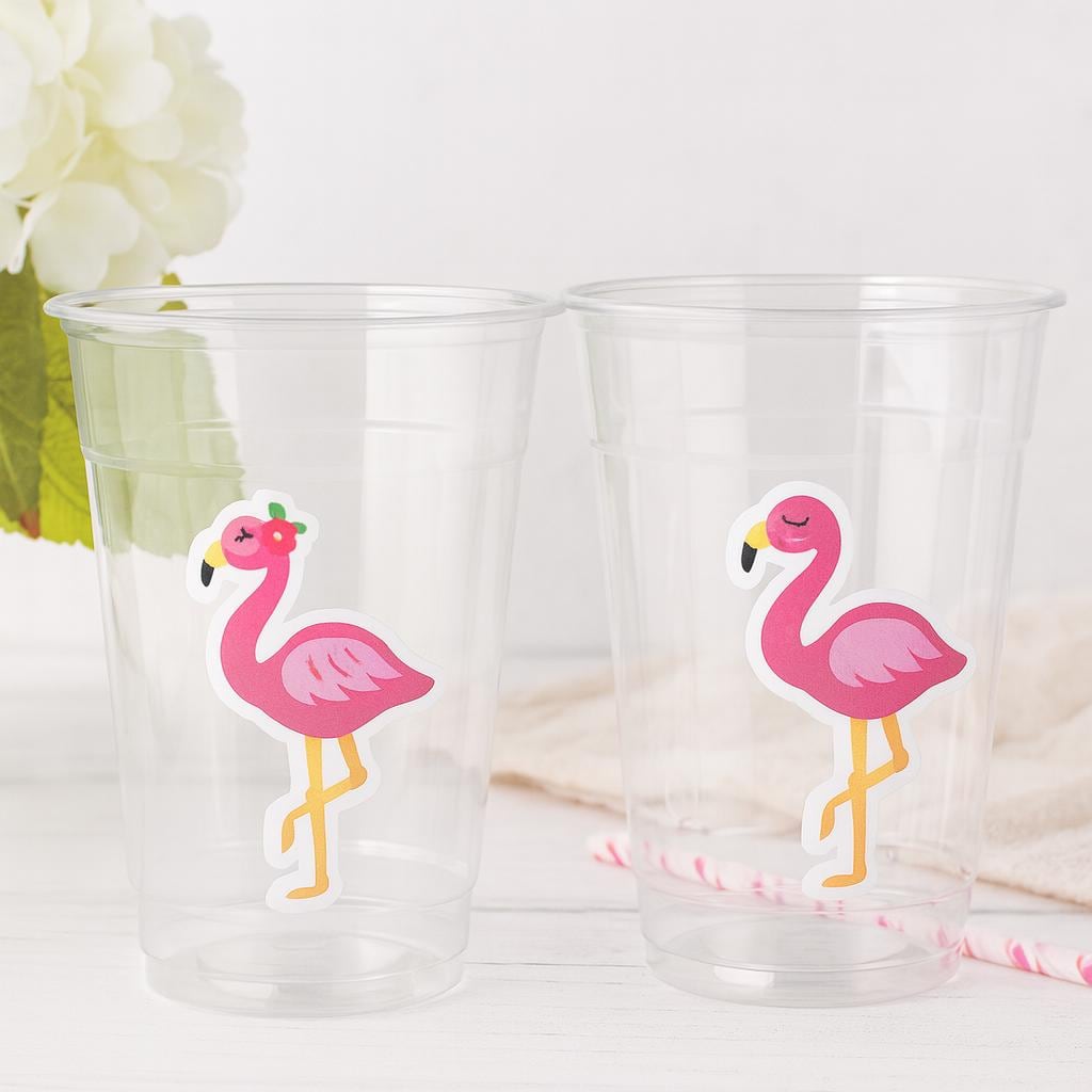 FLAMINGO PARTY CUPS - Flamingo Cups Flamingo Birthday Party Decorations ...