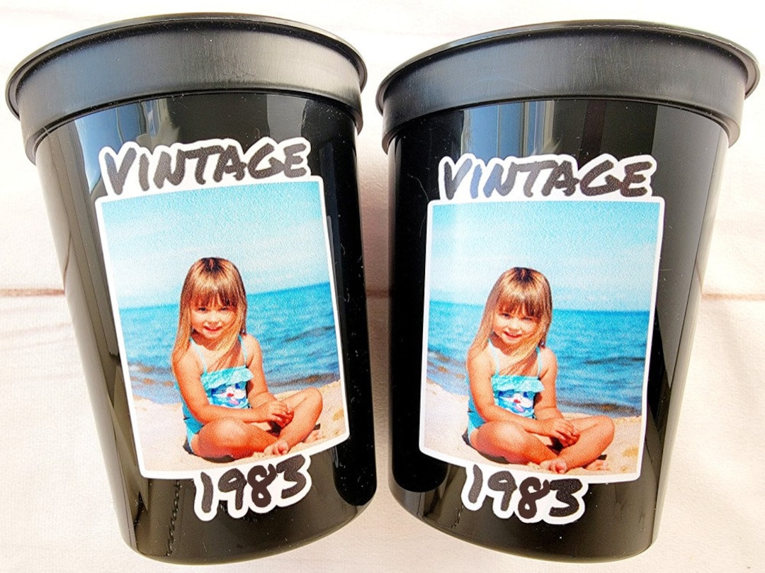 Custom Plastic Party Cups Personalized Party Cups Personalized 40th ...