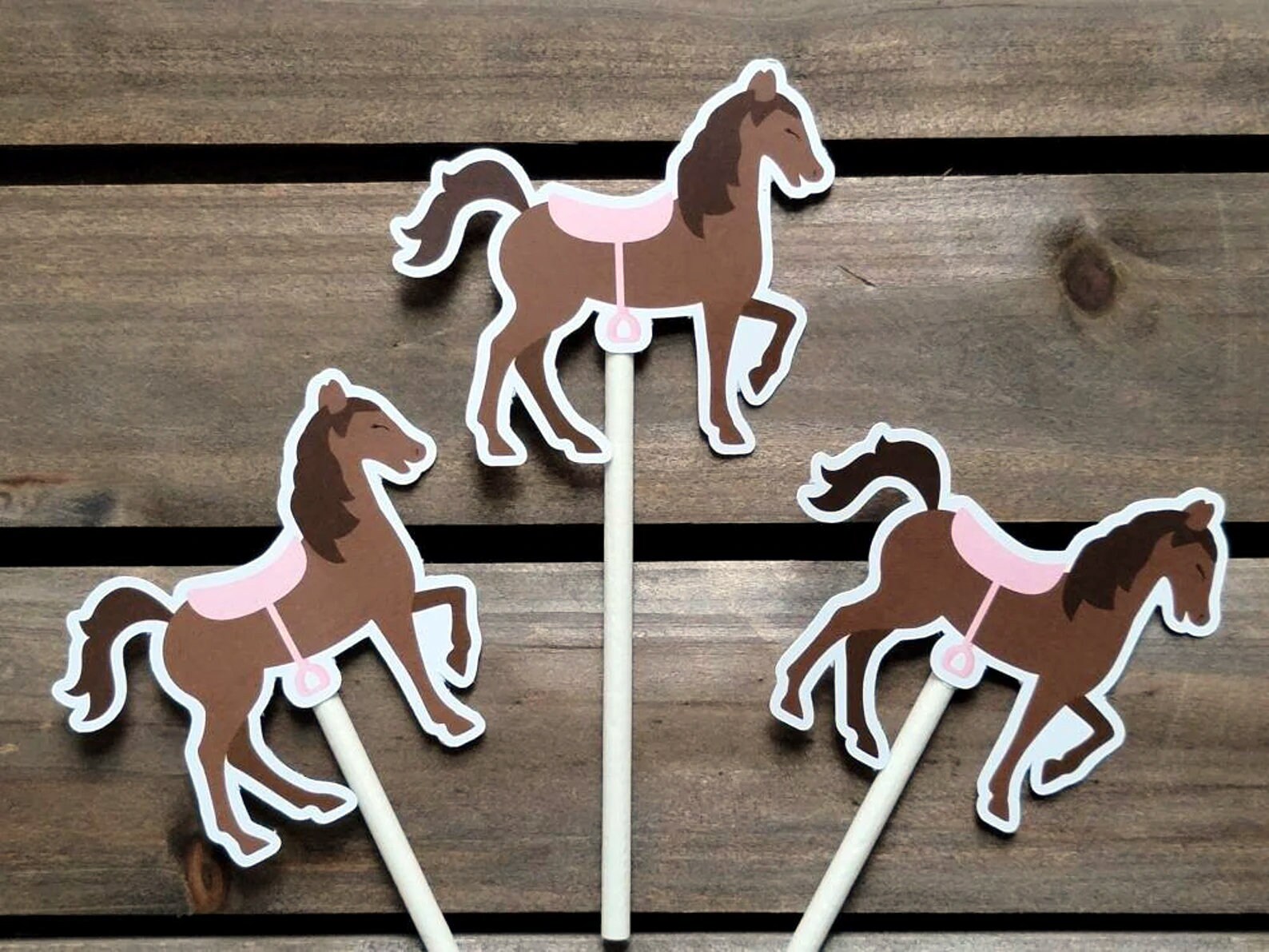 Horse Cupcake Toppers - 313191232P - Etsy