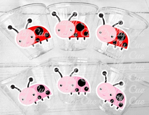 Ladybug Party Cups, Ladybug Birthday, Ladybug Party, Ladybug Treat Cups ...