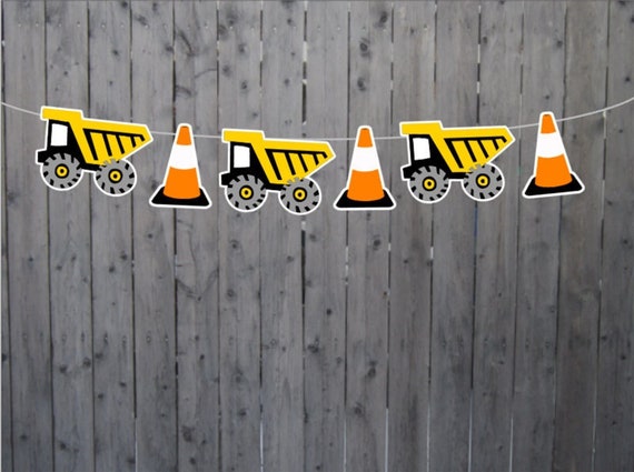 Construction Party Garland Construction Garland Construction | Etsy