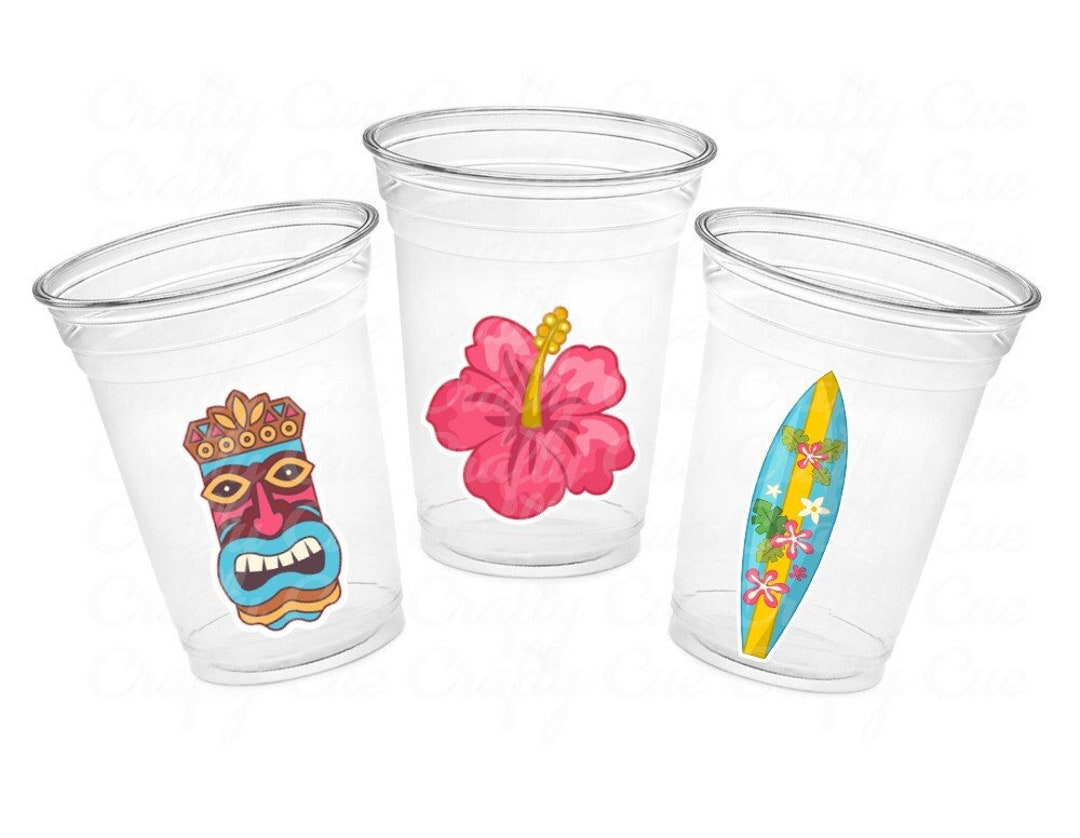 LUAU PARTY CUPS - Aloha Party Cups Luau Party Decoration, Luau Party ...