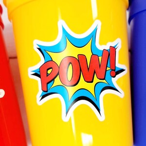 SUPERHERO PARTY CUPS Superhero Cups Superhero Birthday - Etsy