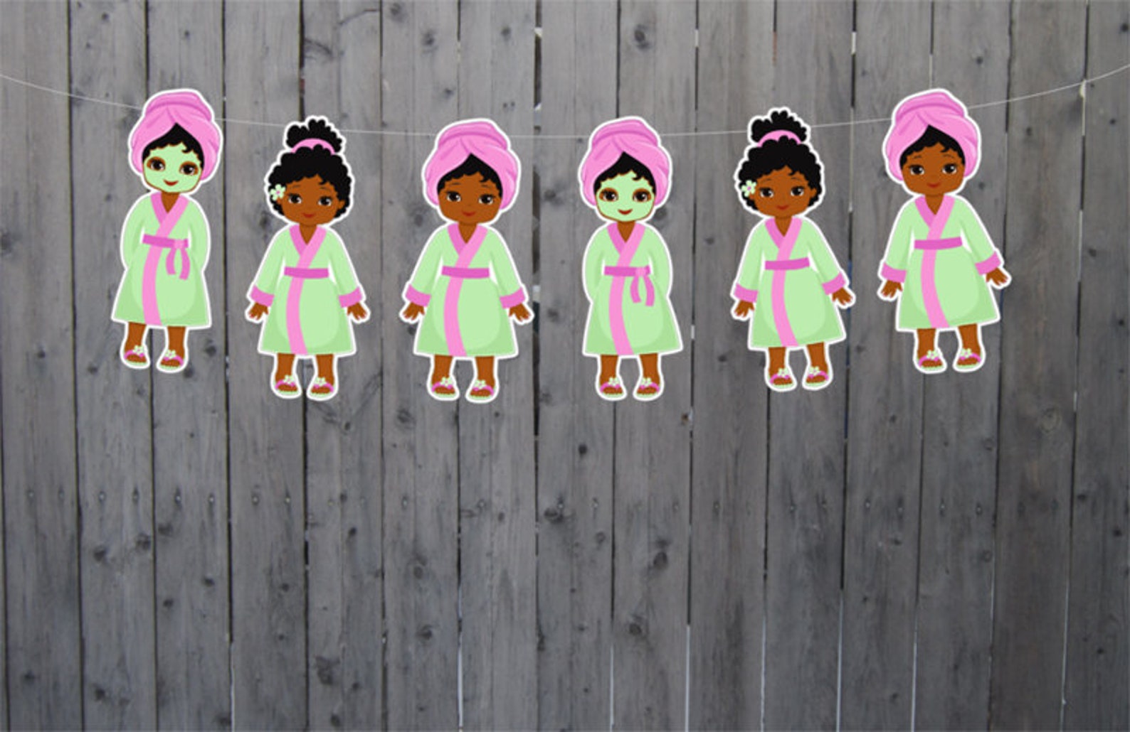 Spa Birthday Cupcake Toppers Spa Party Cupcake Toppers Spa - Etsy