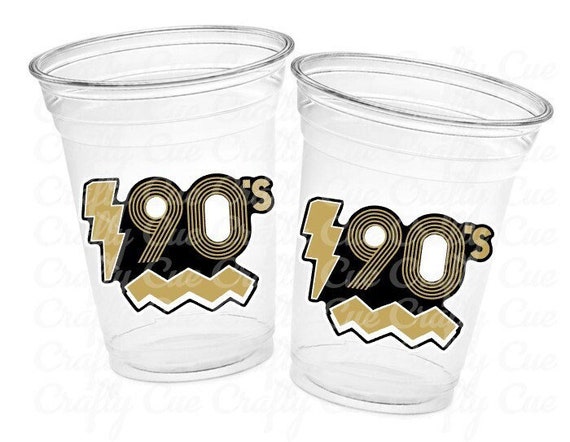 I Love the 90'S PARTY CUPS - 90's Birthday Cups 90's Party Cups 90's ...