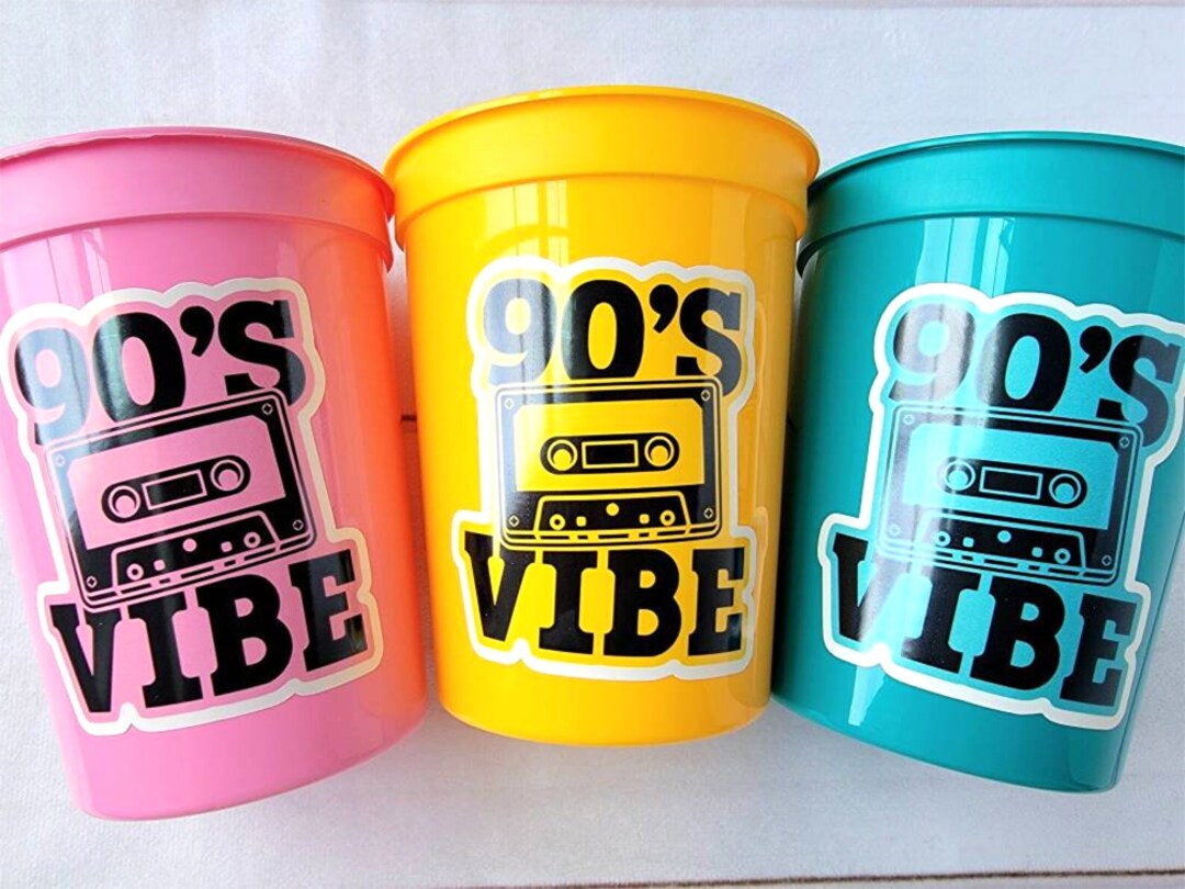 I Love the 90'S PARTY CUPS - 90s Birthday Cups 90s Party Cups 90's ...