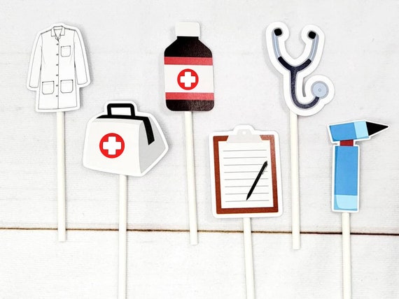 Doctor Cupcake Toppers Medical Toppers Nurse Cupcake - Etsy