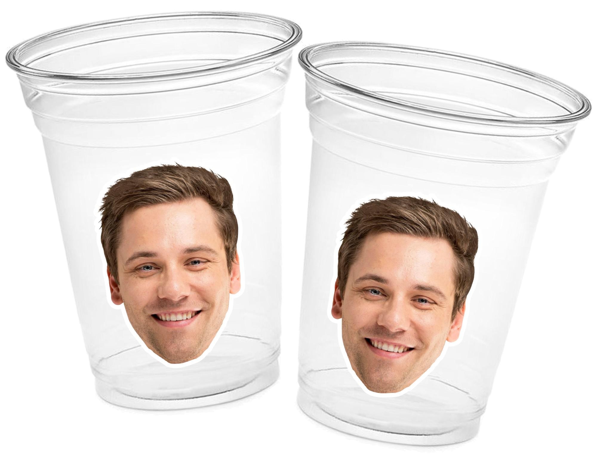 Groom Face Plastic Cups, Groom Face Cups, Groom Face Bachelorette Party ...