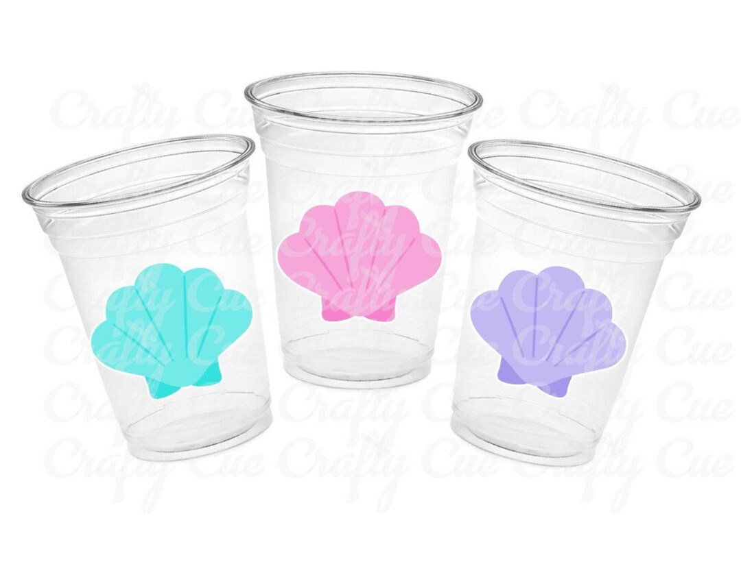 MERMAID PARTY CUPS - Mermaid Birthday Cups Mermaid Party Cups Mermaid ...