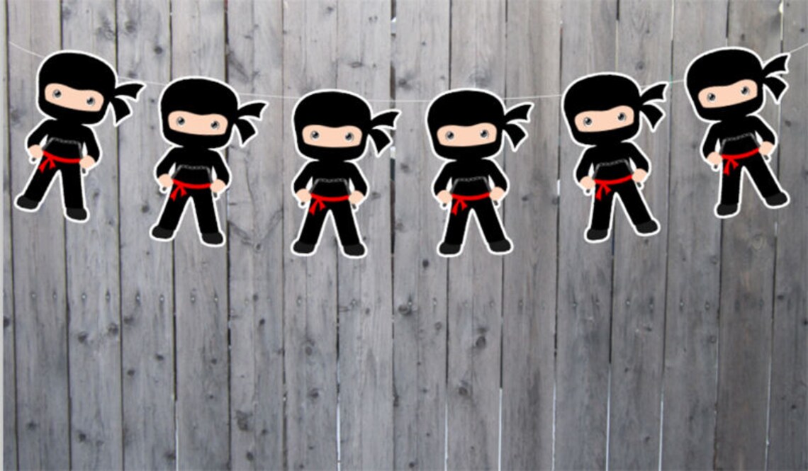 Ninja Banner Ninja Birthday Banner Ninja Garland Ninja - Etsy