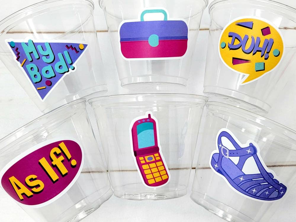 I Love the 90'S PARTY CUPS - 90's Birthday Cups 90's Party Cups 90's ...