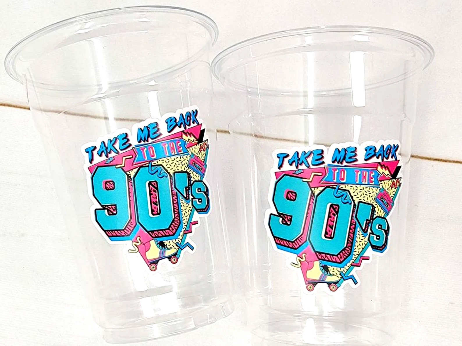 I Love the 90'S PARTY CUPS 90's Birthday Cups - Etsy